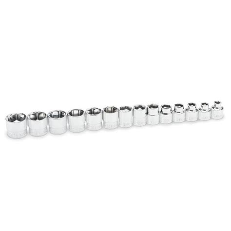 14 Piece 38 Drive 6 Point Stubby Socket Set Metric