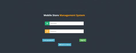 Mobile Store Management System Project In Php Online Mobile Store