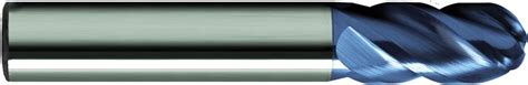 4 Flute Ball Nose Variable Flute End Mill For Steel
