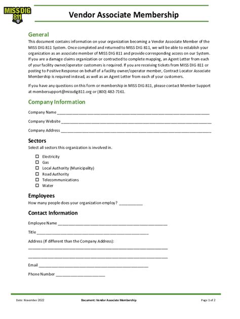 Fillable Online Vendor Associate Membership Set Up Fax Email Print