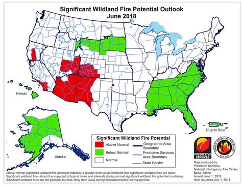 Wildfire Potential June Through September Wildfire Today