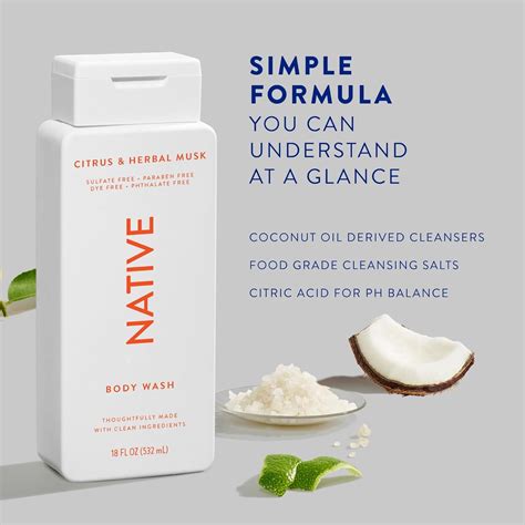 Native Body Wash Contains Naturally Derived Ingredients For Women