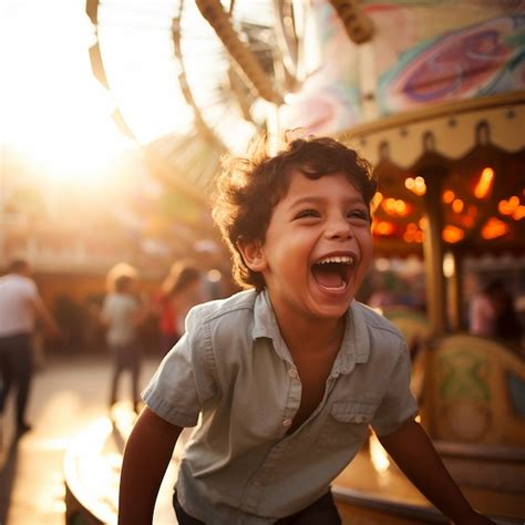 Free Photo Medium Shot Boy Having Fun At Adventure Park