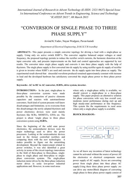 How To Convert Single Phase Into Three Phase Wiring Work
