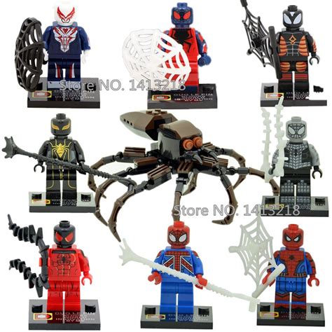 Spiderman Super Heroes Marvel Movie Avengers Building Blocks Bricks