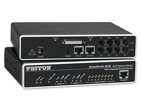 Patton SmartNode SN4836/4JS2JOD/EUI 4 FXS & 2 FXO VoIP IAD, Integrated X.21 WAN, H.323 and SIP ...