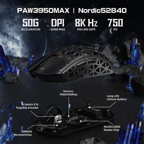 Attack Shark R5 Ultra Wireless Gaming Mouse Black Kabyz Tech