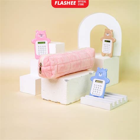 Jual Flashee Tempat Pensil Bulu Lucu Aesthetic Korea Cloudy Pencil Bag