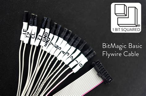 Bitmagic Basic 01in Pin Header Flywire Cable 1bitsquared