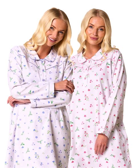 Classic Floral Wincy Nightdress Standard Length Suzy And Me Collection