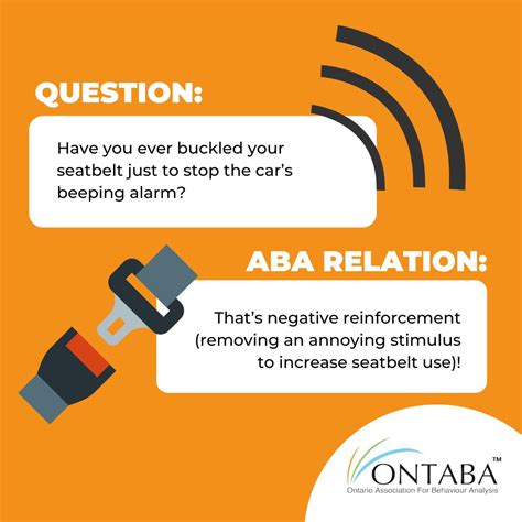 How Aba Works In Everyday Life Seatbelt Example Ontario Association
