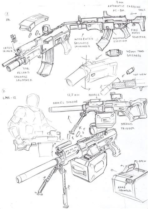Uc Weapons 1 By Tugodoomer Drawing Reference Poses Drawing Tips