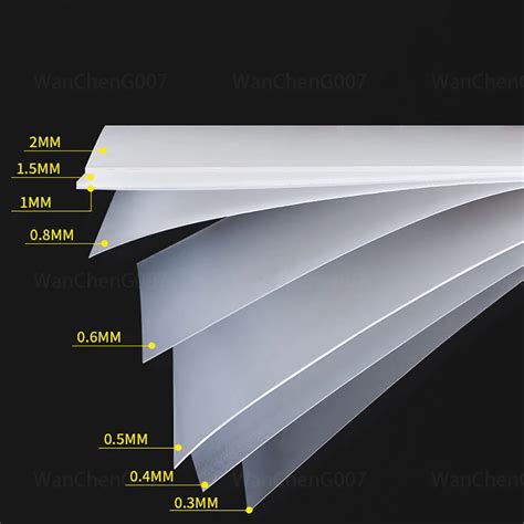 Frosted Translucent Pp Plastic Plate Pvc Thin Plastic Sheet Diy Model