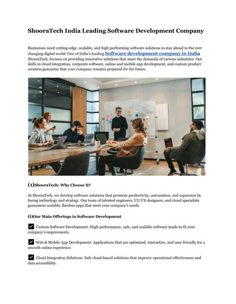 Ppt Shooratech India Leading Software Development Company Powerpoint