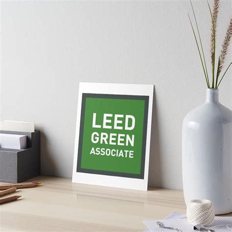 Leed Green Associate Logo Art Board Print By Archtshirt Redbubble