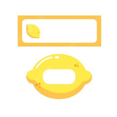 귀여운 레몬 과일 텍스트 상자 이름표 라벨 벡터 레몬 이름표 텍스트 상자 Png 일러스트 및 벡터 에 대한 무료 다운로드 Pngtree