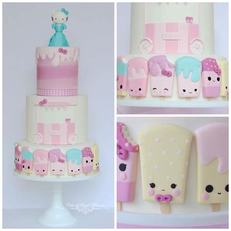 Hello Kitty Popsicle Cake By Angela Morrison