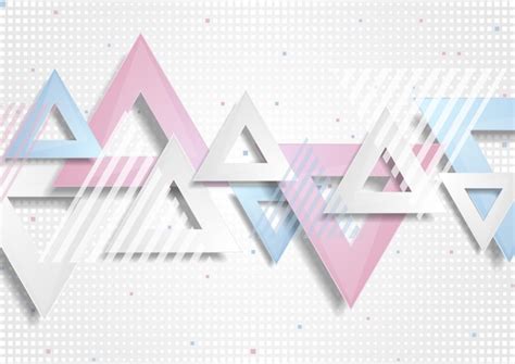Premium Vector Abstract Concept Triangles Tech Geometry Retro Background