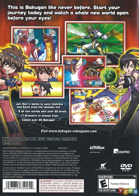 Bakugan Battle Brawlers Vgdb Vídeo Game Data Base