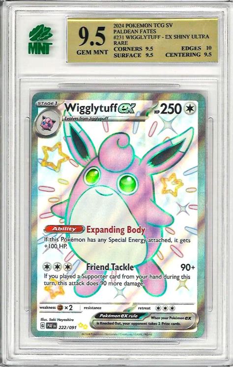 Oe Wigglytuff Ex 222091 Full Art Shiny Ultra Rare Paldean Fates