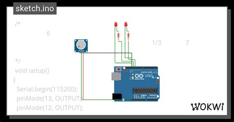 ใบงานที่6 เรื่อง แอนะล๊อกพุท Wokwi Esp32 Stm32 Arduino Simulator