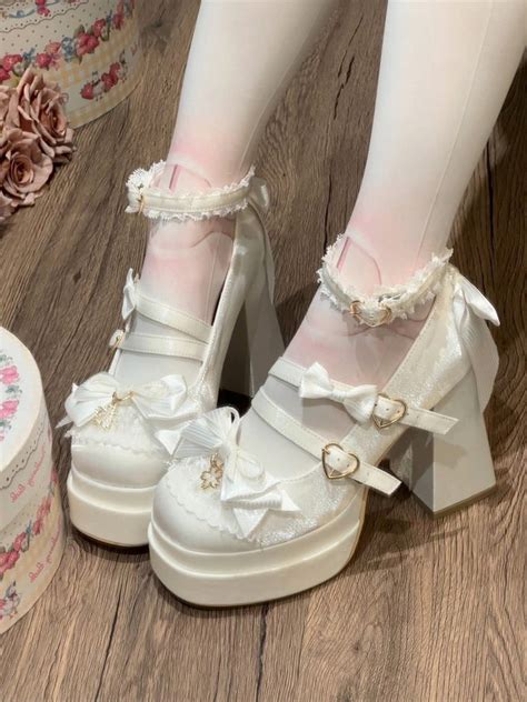 Cookie Sauce Cherry Blossom Love High Heels Mary Jane Shoes Sugarplum