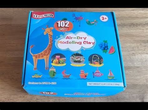 Air Dry Clay 102 Colors Molding Magic Clay Kit Non Toxic Youtube