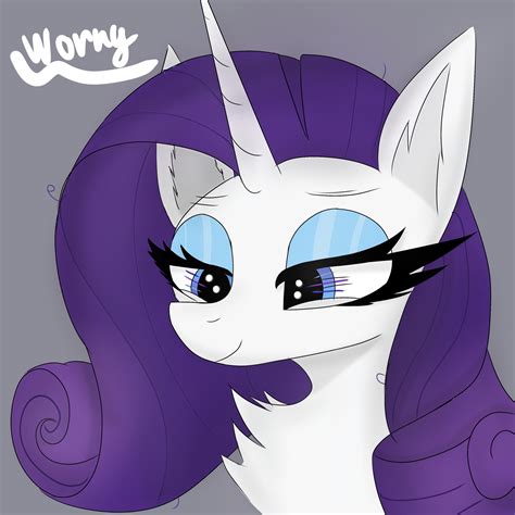 Rarity Is Looking At Something With Great Interest 💜🤍 By