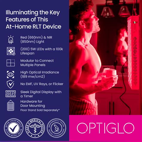 Optiglo Red Light Therapy Device Impressively Strong 1000w Opti Glo