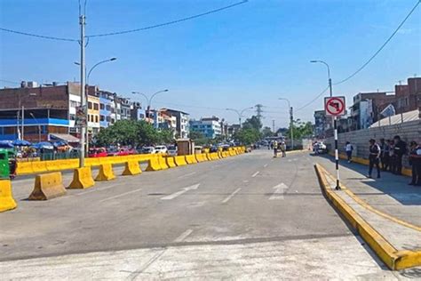 Línea 2 Del Metro Reabren Tres Carriles En La Prolongación Javier Prado