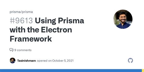 Using Prisma With The Electron Framework · Issue 9613 · Prismaprisma