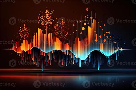 Vector Abstract 3d Big Data Visualization Futuristic Infographics