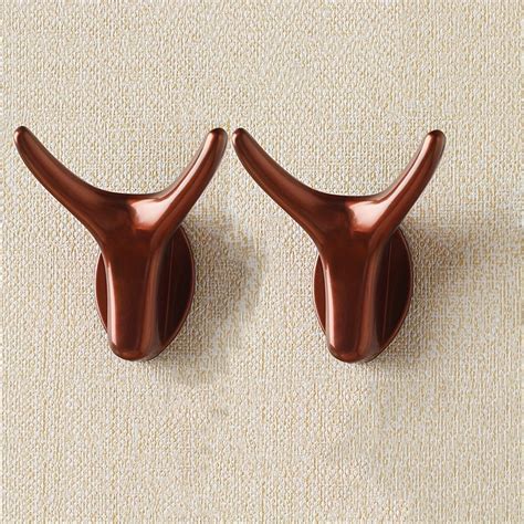 Ox Horn Shape Hook Creative Wardrobe Hanging Hook Double Temu United