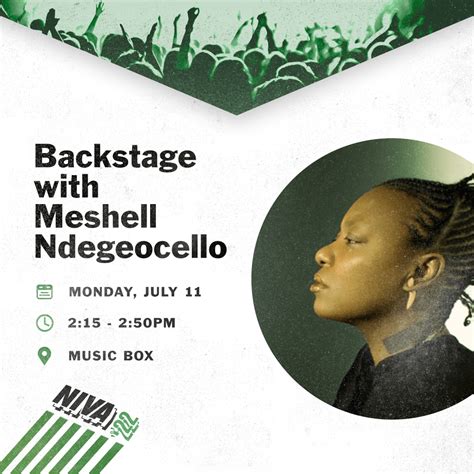Backstage With Meshell Ndegeocello — National Independent Venue Association