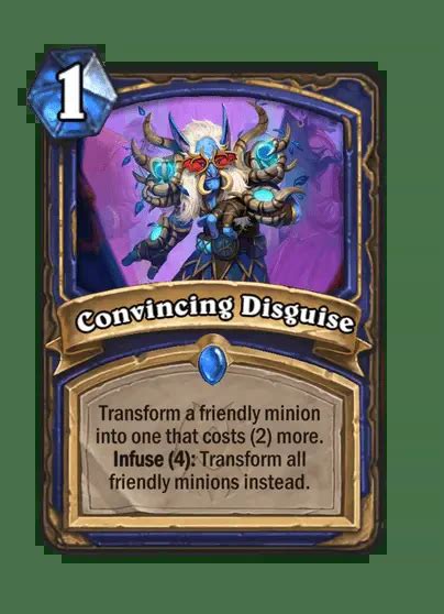 Convincing Disguise Rare Hearthcard