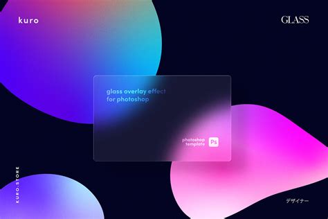 Glass Morphism Photoshop Template Behance