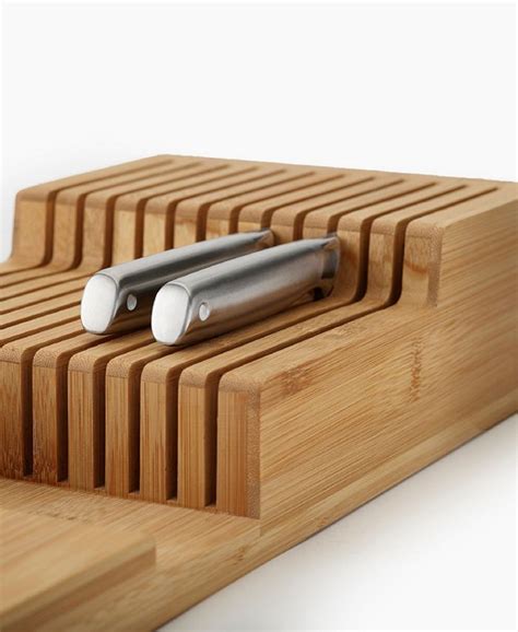 Joseph Joseph Drawerstore Large Bamboo 2 Tier Knife Organizer Macys