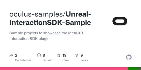 Github Oculus Samplesunreal Interactionsdk Sample Sample Projects