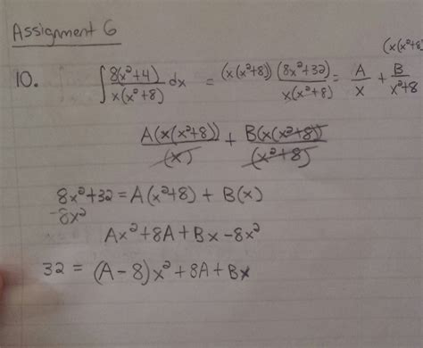 [partial Fraction Decomp]stuck On Step Can Someone Please Explain What I Do Next Calculus