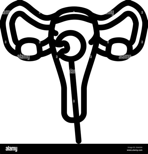 Dilation And Curettage Surgery Line Icon Vector Dilation And Curettage