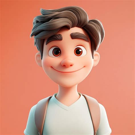 3d Cartoon Avatar Of A Man Minimal 3d Character Avatar For Profile