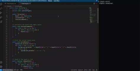 Ashwini G On Linkedin Java Programming Tictactoe Internship Internpe Coding