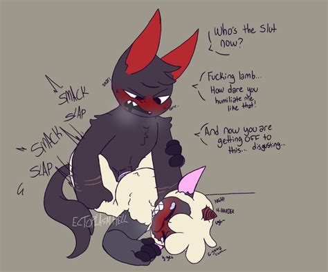 Rule 34 Black Body Black Fur Choking Claw Marks Collar Consensual Cult Of The Lamb Degradation