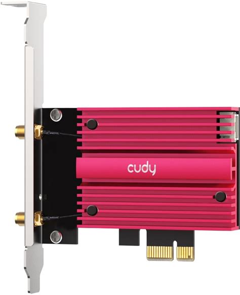 Cudy We4000 Ax5400 Tri Band 2x2 Mu Mimo Wifi 6e Pcie Wireless Network Adapter Wootware
