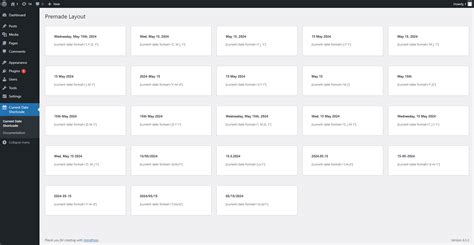 Current Date Shortcode For Wordpess Wordpress Plugin