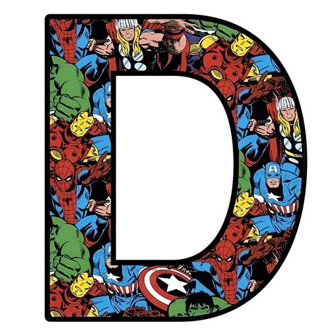 Avengers Letter Marvel Lettering Marvel Letters Superhero Alphabet