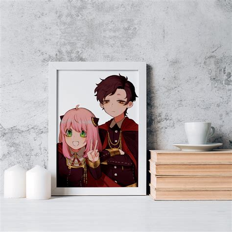 قیمت و خرید تابلو خندالو مدل دامیان دزموند و انیا فورجر انیمه اسپای