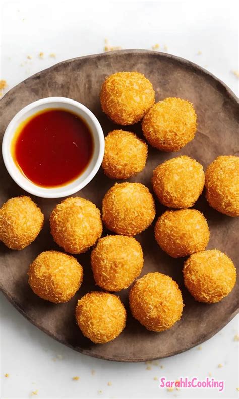 Fried Cheese Balls Recipe Easy Mozzarella Balls Sarah Is Cooking