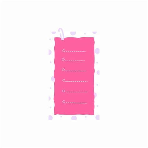 Premium Vector Playful Rectangle Portrait Dot Note Memo And Journal Planner Illustration