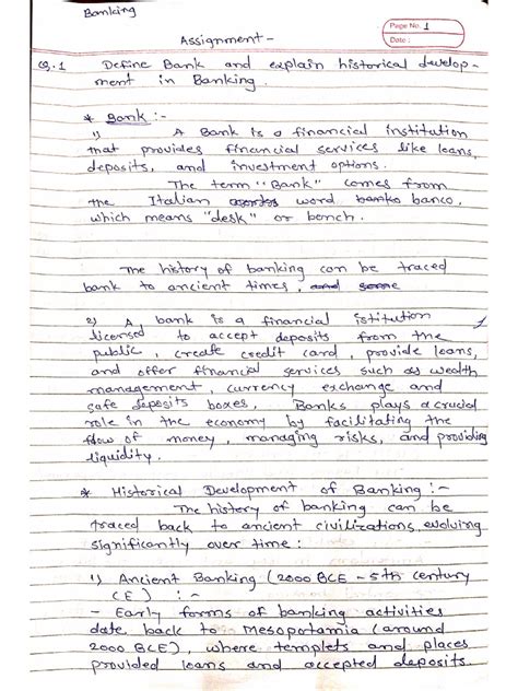 Banking Assignment Pdf